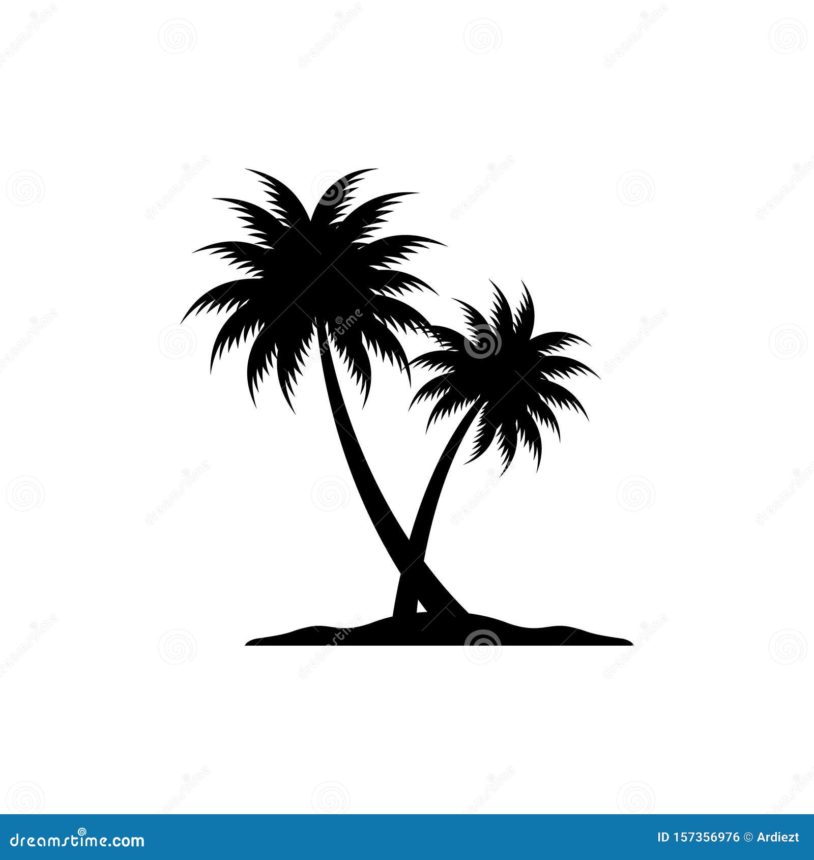 Palm Tree Silhouette Icon. Simple Flat Vector Illustration Stock Vector ... Palm Tree Silhouette Icon. Simple Flat Vector Illustration Stock Vector ...