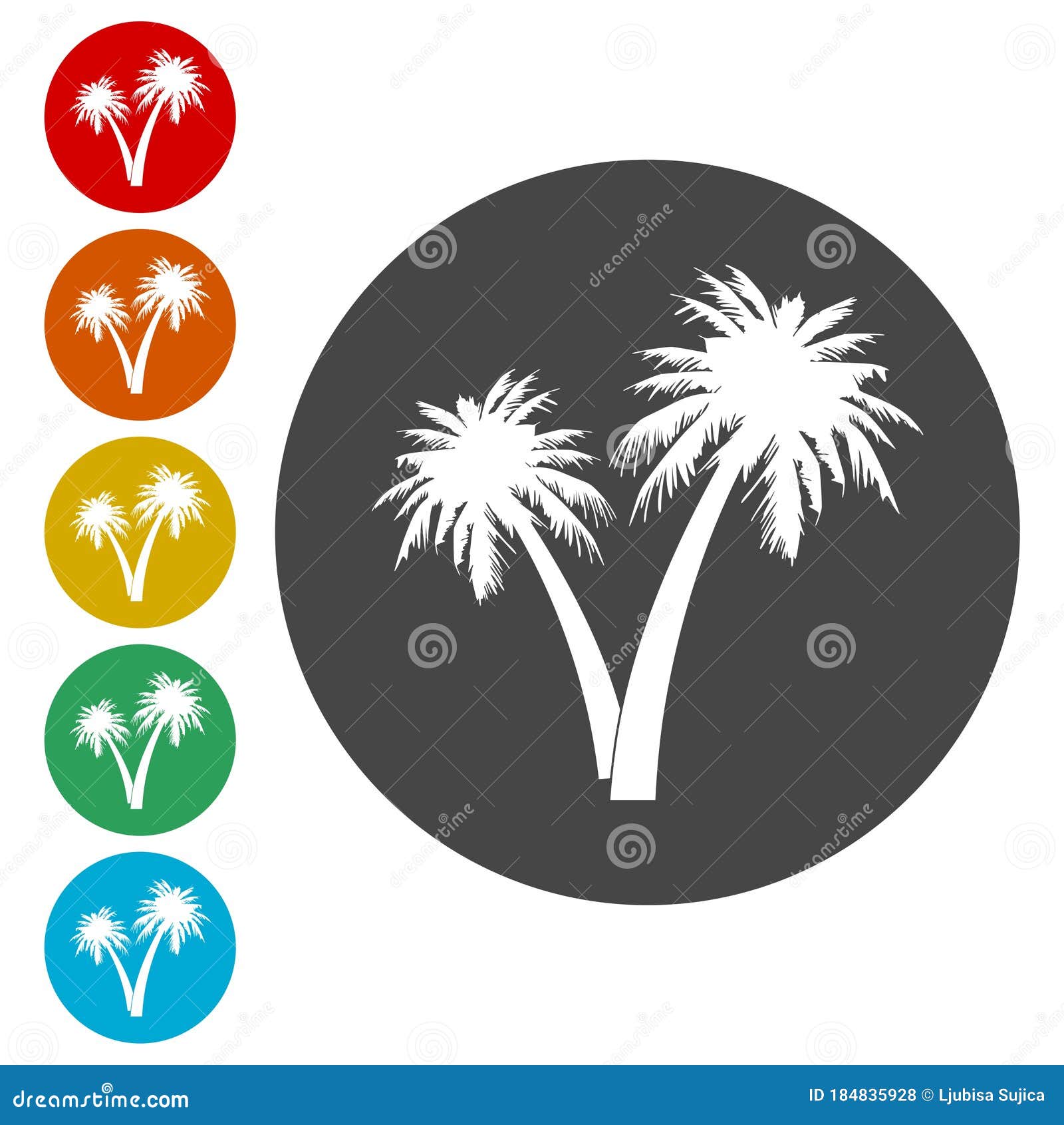 Palm Tree Silhouette icon stock vector. Illustration of palm - 184835928 Palm Tree Silhouette icon stock vector. Illustration of palm - 184835928