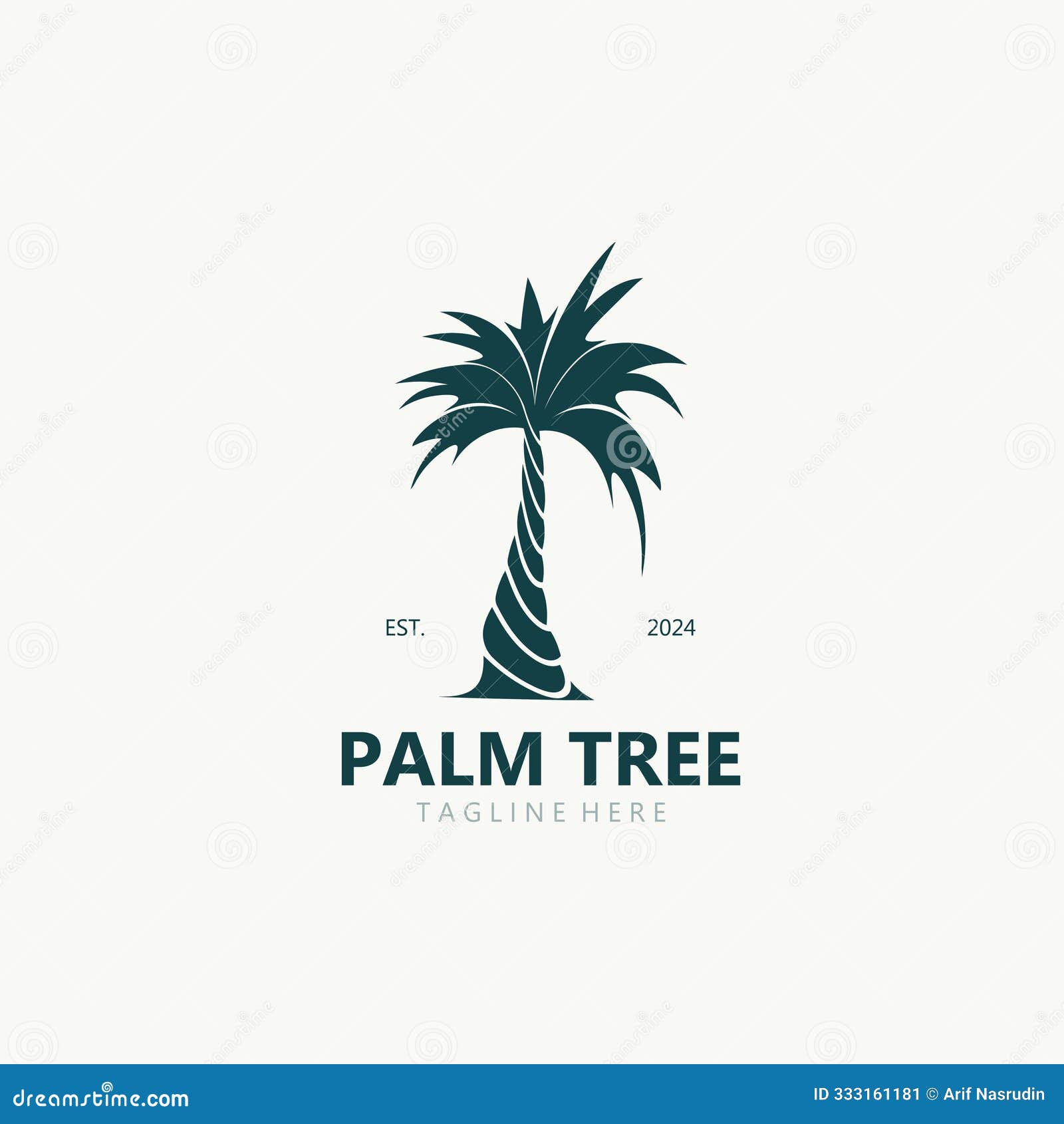 Palm Tree Simple and Modern Premium Logo Design. Abstract Icon Palm ...