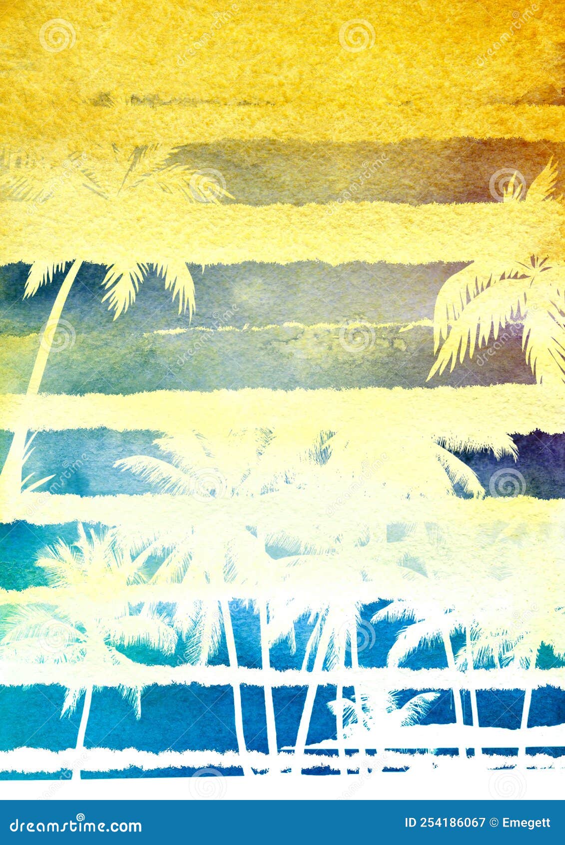 Palm tree summer design stock illustration. Illustration of nature ...