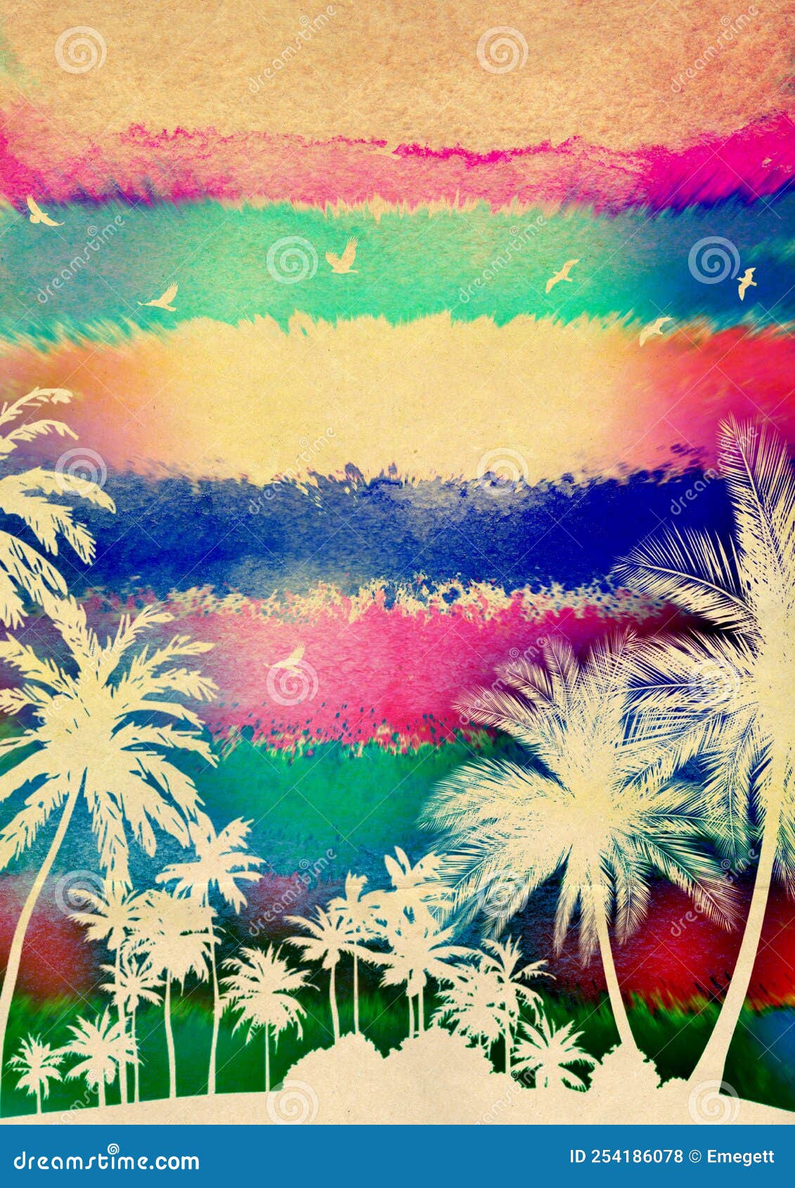 Palm tree summer design stock illustration. Illustration of leaf ...