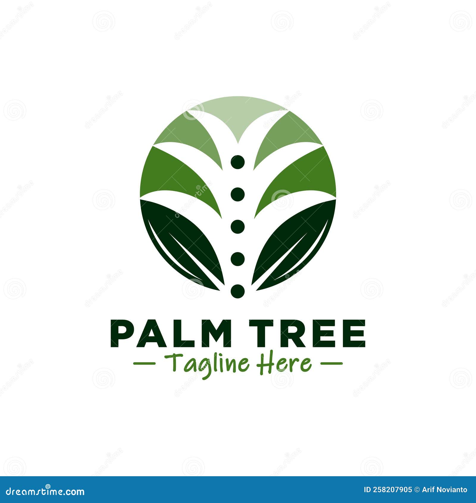 Palm Tree Vector Logo Design Stock Vector - Illustration of california ...