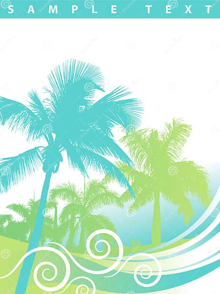 Palm Trees Background stock vector. Illustration of background - 10178710