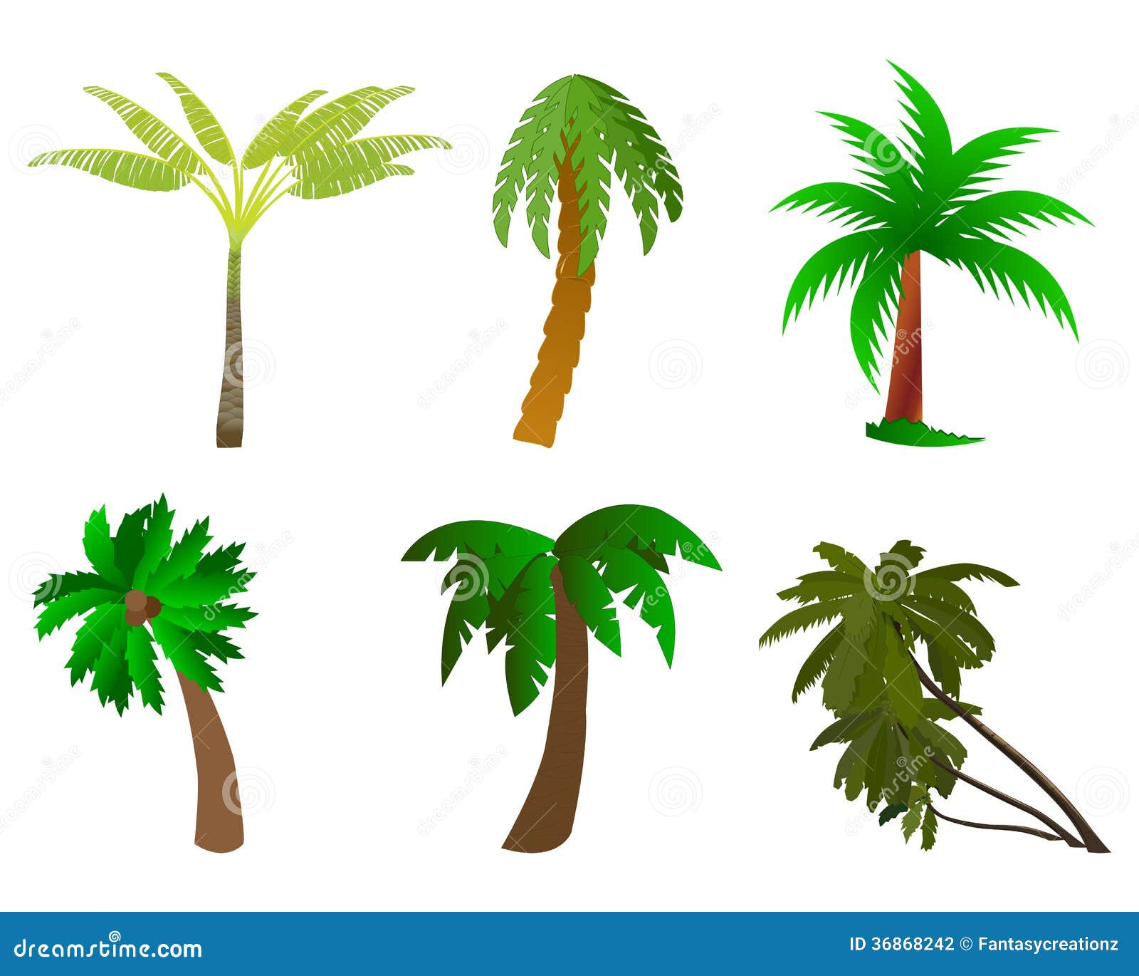 Palm trees stock vector. Illustration of trees, artwork - 36868242