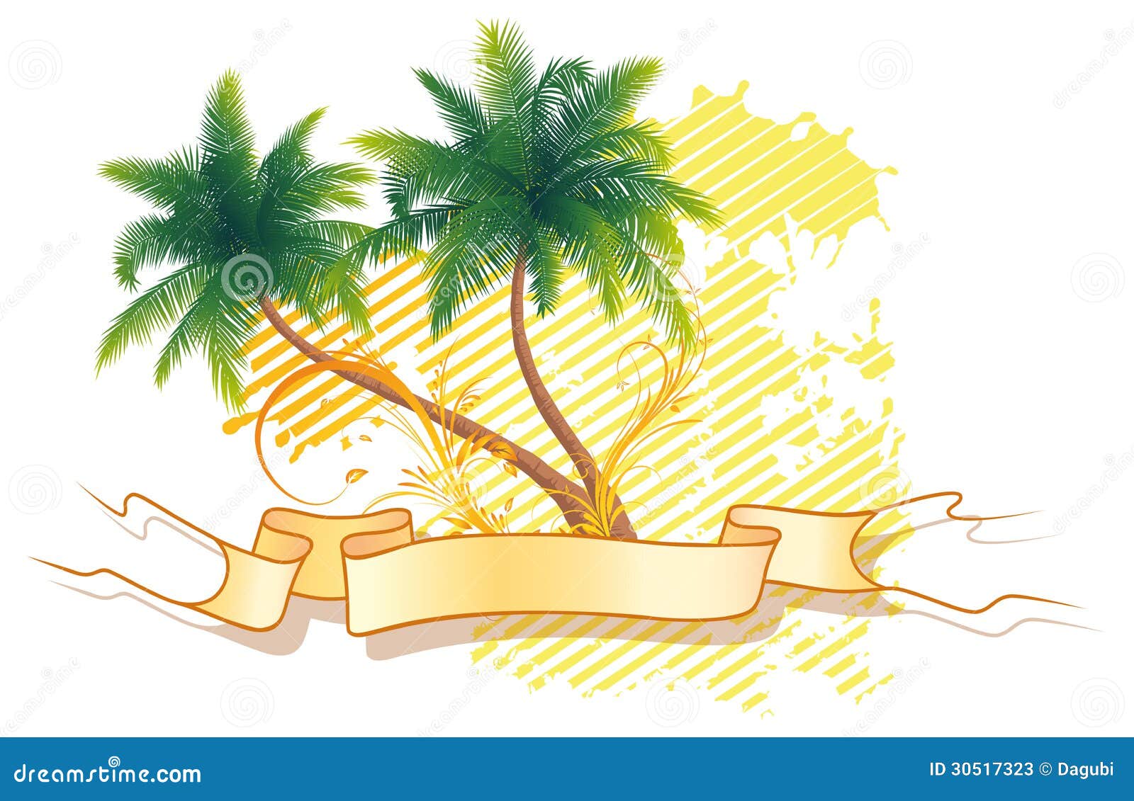 Palm trees stock vector. Illustration of backgrounds - 30517323