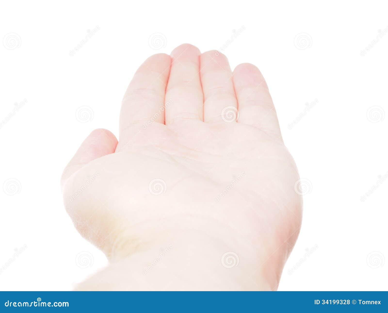 Palm van uw hand stock foto. Image of geïsoleerd, huid - 34199328