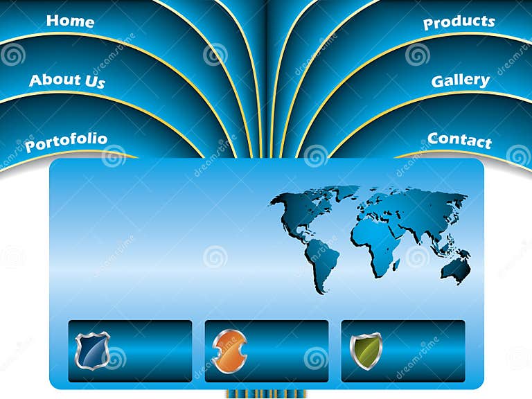 Palm website design stock vector. Illustration of site - 13932410