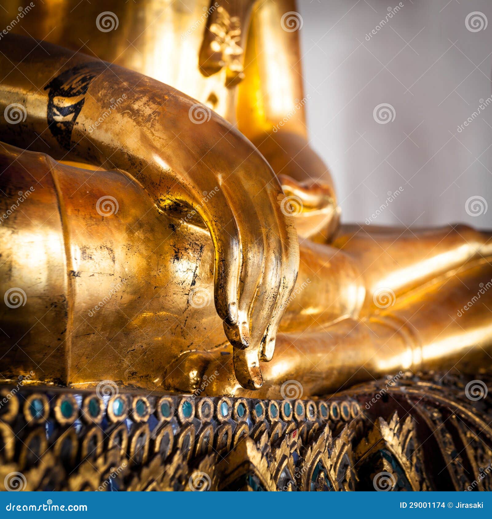 Palma de Buddha foto de stock. Imagem de buda, bronze - 29001174