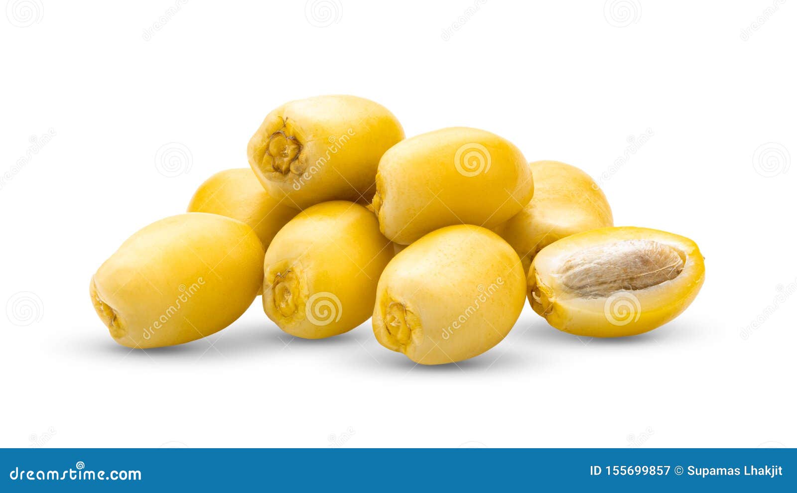 Palma De Data Isolada Em Fundo Branco Imagem de Stock - Imagem de ...