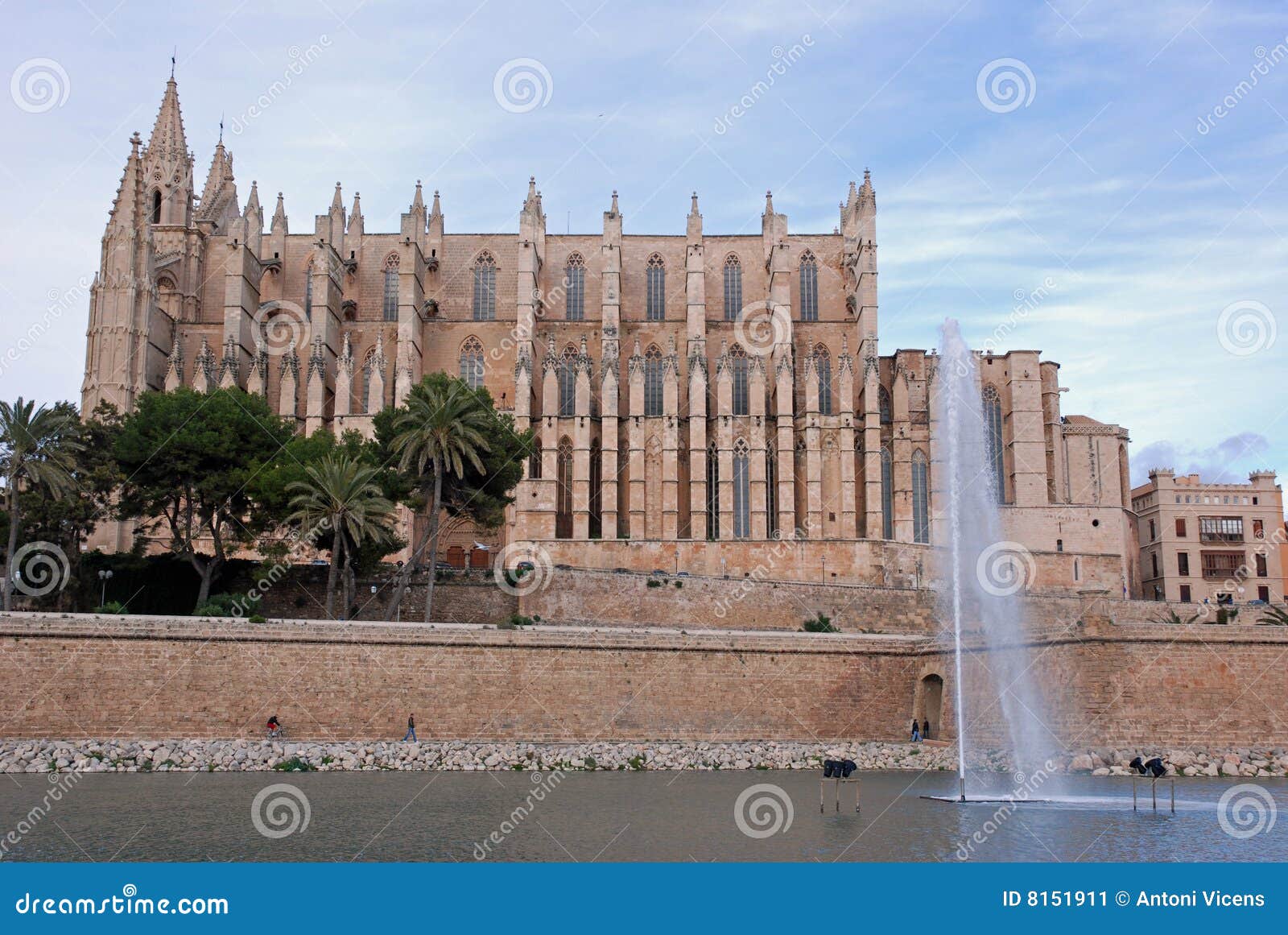Palma de Majorca Cathedral stock image. Image of balearic - 8151911