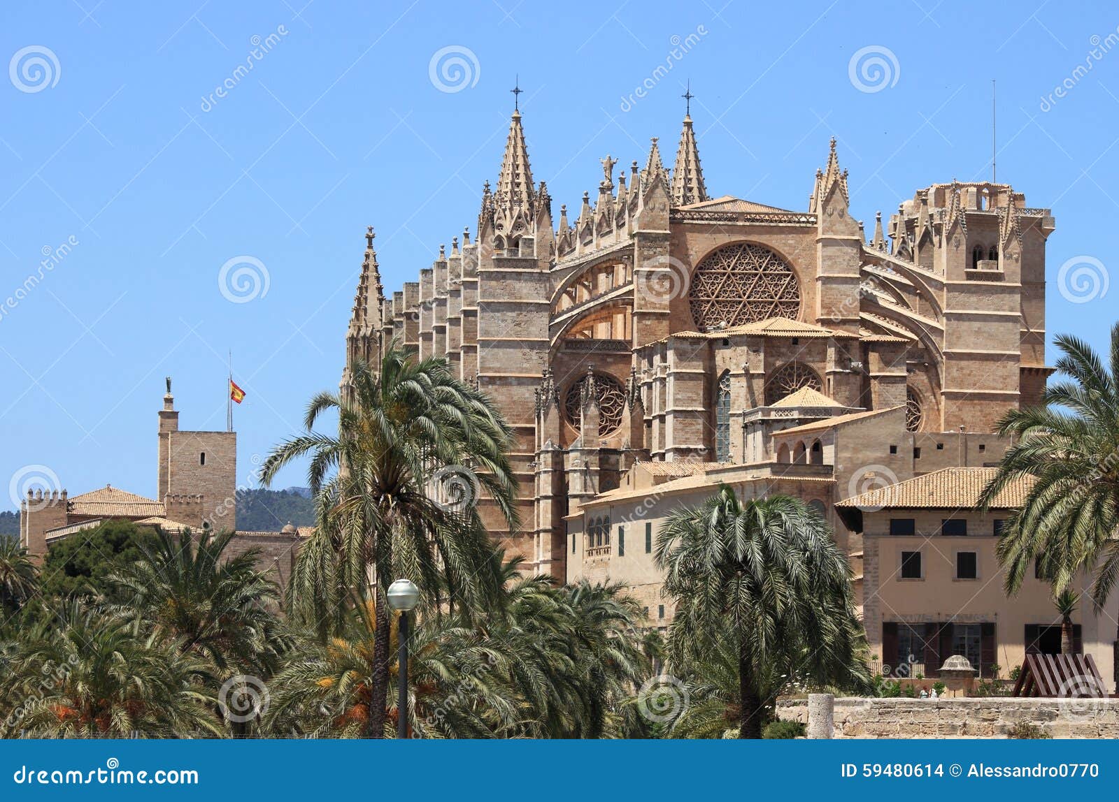 Palma De Mallorca Cathedral Stock Photo - Image of historical ...