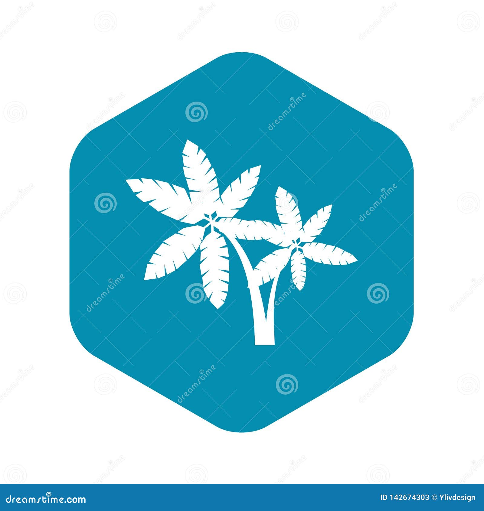 Palma icon, simple style stock vector. Illustration of site - 142674303