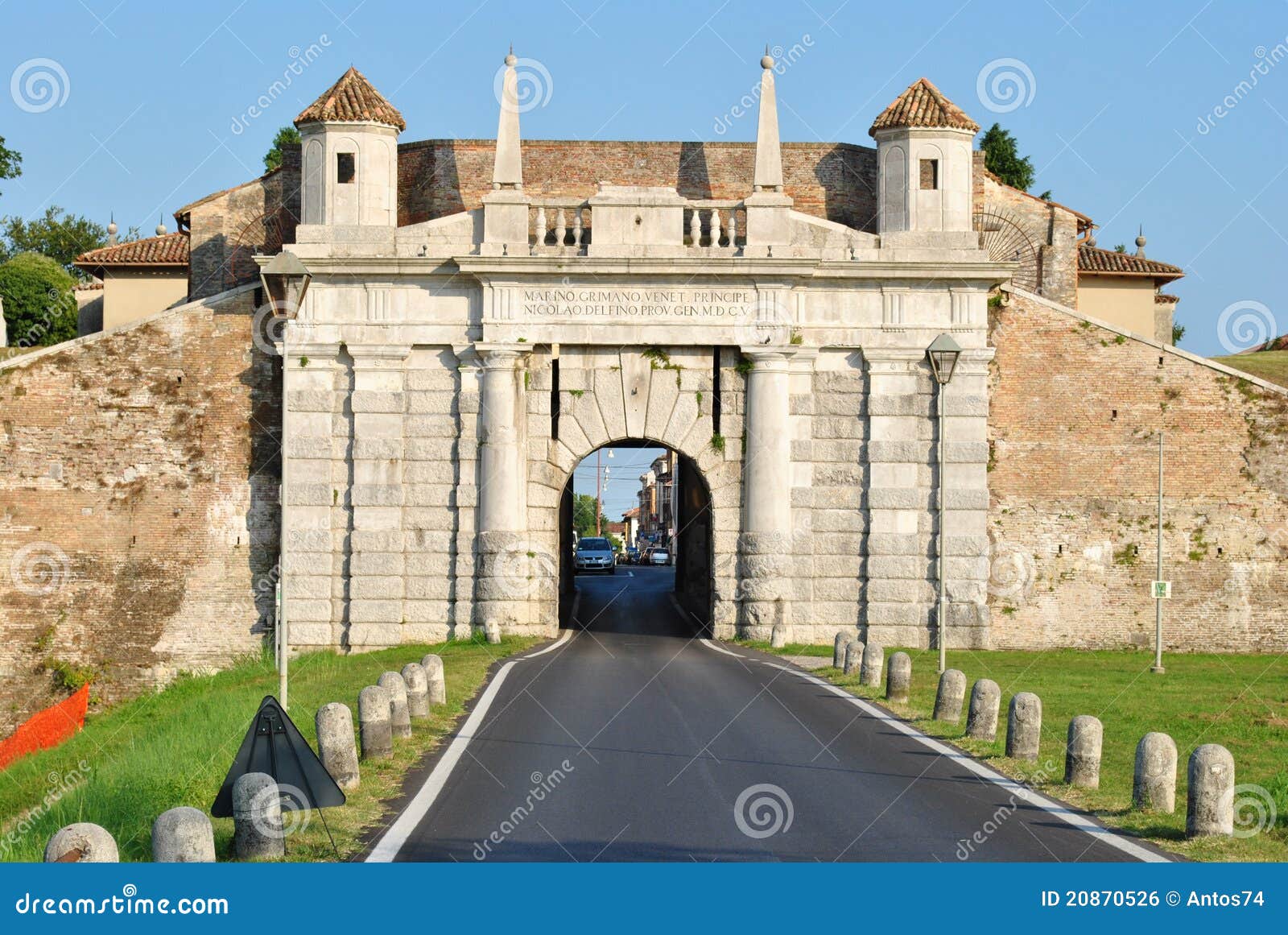 Palmanova, Italia fotografia stock. Immagine di monumenti - 20870526