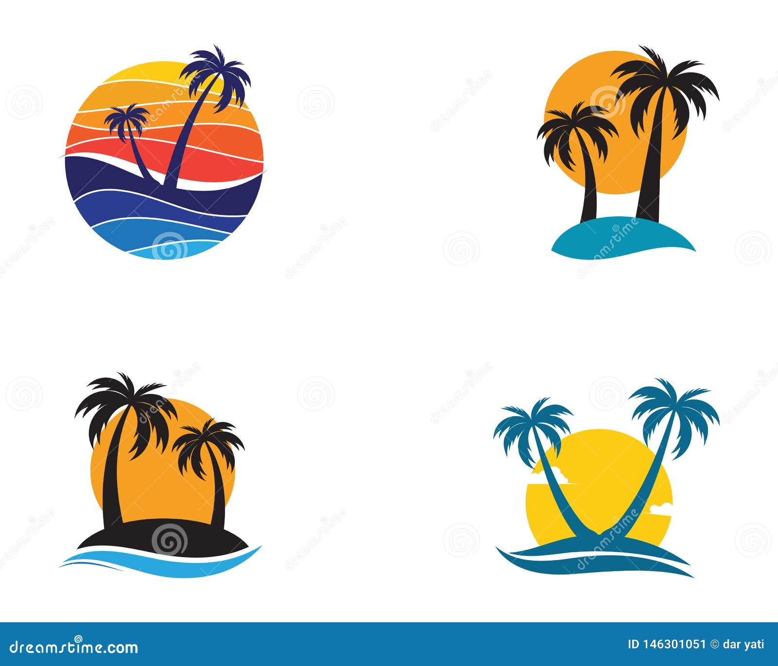 Palme-Logoschablonenvektor vektor abbildung. Illustration von vektor ...