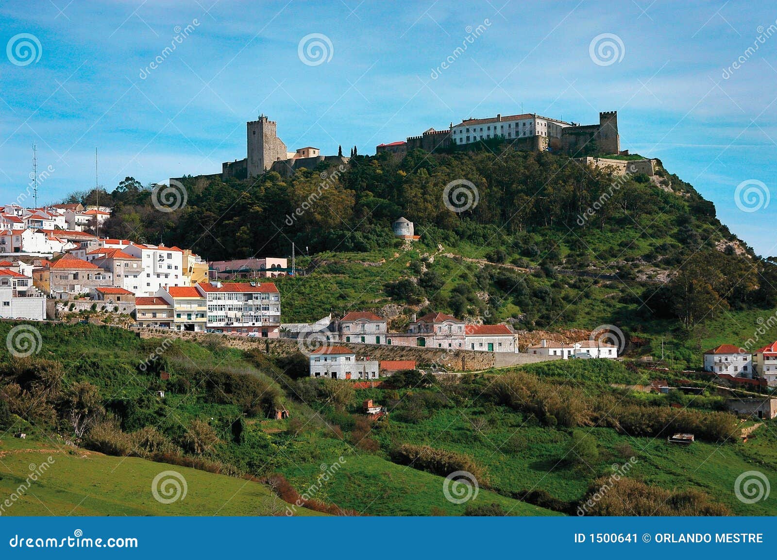 Palmela Village stock image. Image of hotel, castelo, vila - 1500641