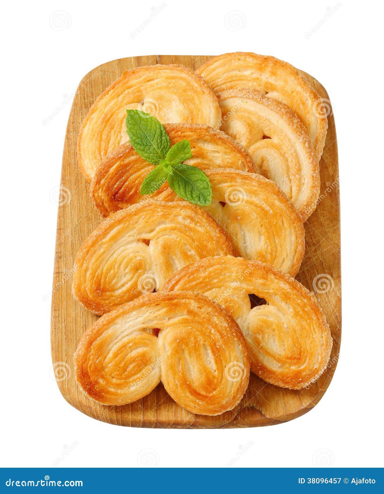 Palmiers - Puff Pastry Cookies Stock Image - Image of pastry, french ...