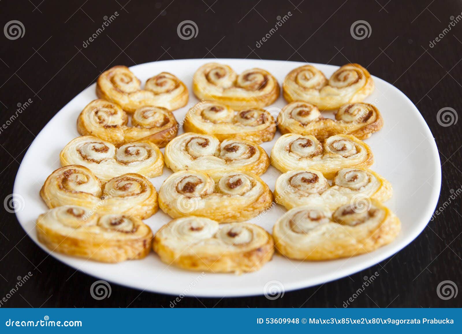 Palmiers stock photo. Image of homemade, cinnamon, deserts - 53609948
