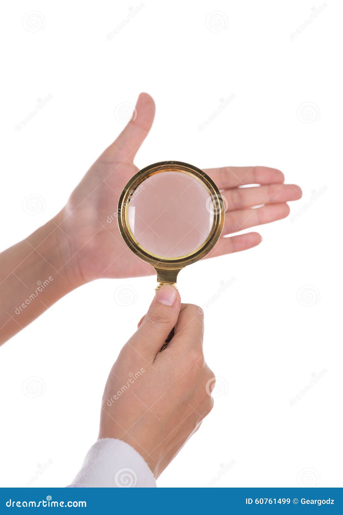 Palmistry, Hands and Magnifying Stock Image - Image of fate, intimate ...