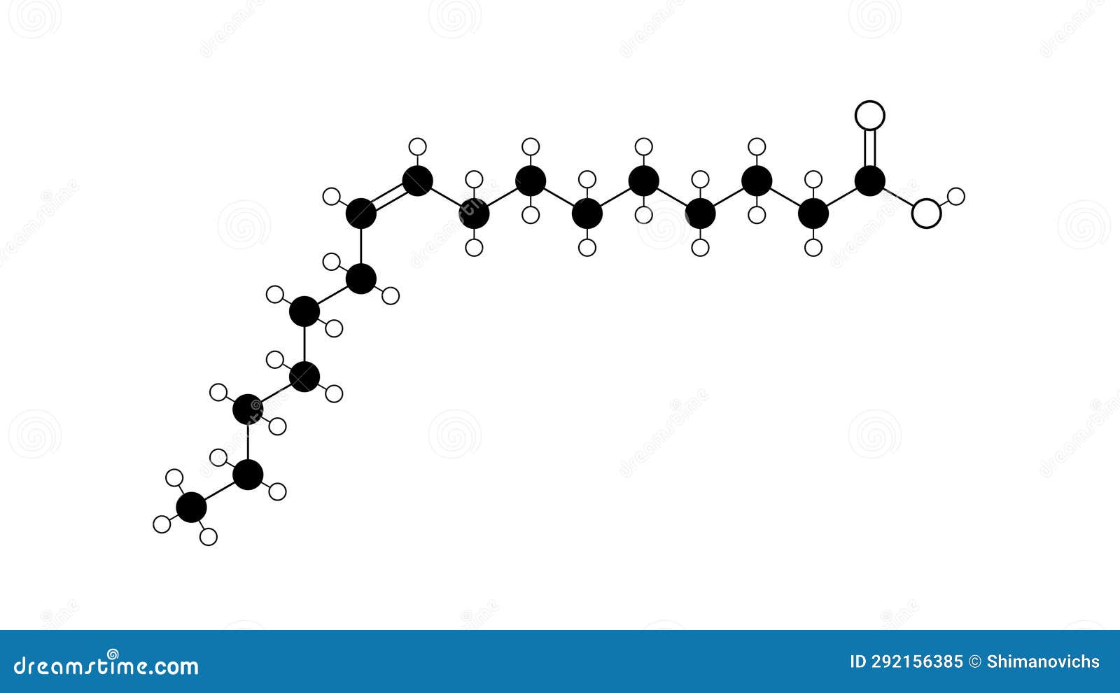 Palmitoleic Acid, Molecular Structures, Omega-7, 3d Model, Structural ...