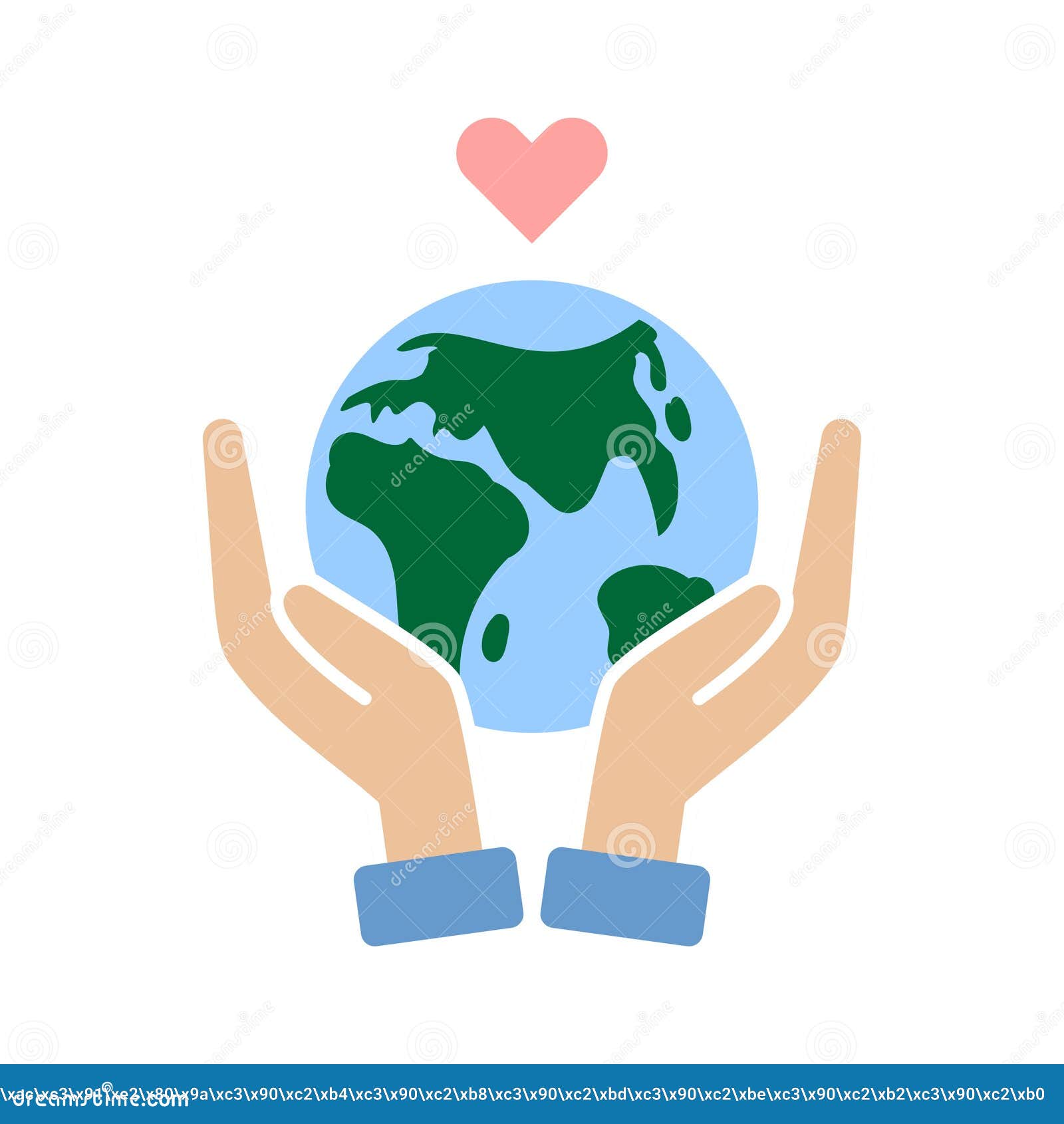 Palms Hold the Planet Earth Stock Vector - Illustration of concept ...