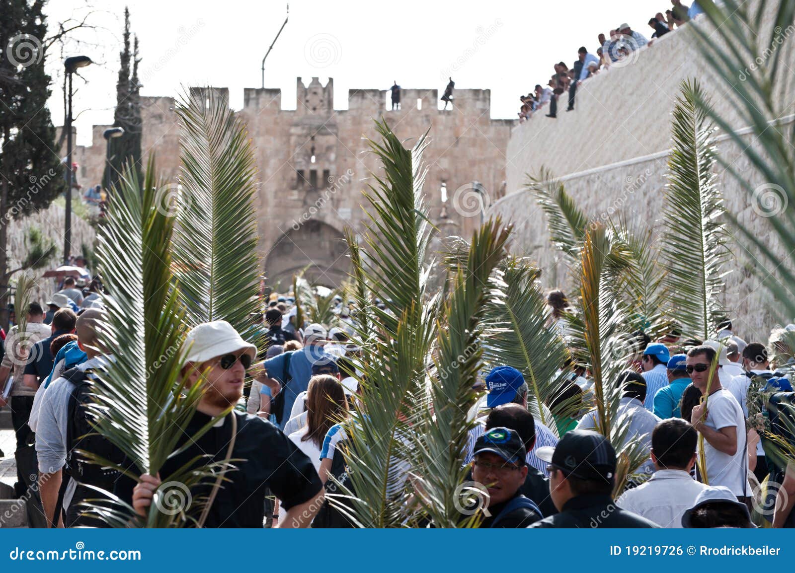 Palmsonntags-Prozession in Jerusalem Redaktionelles Foto - Bild von ...