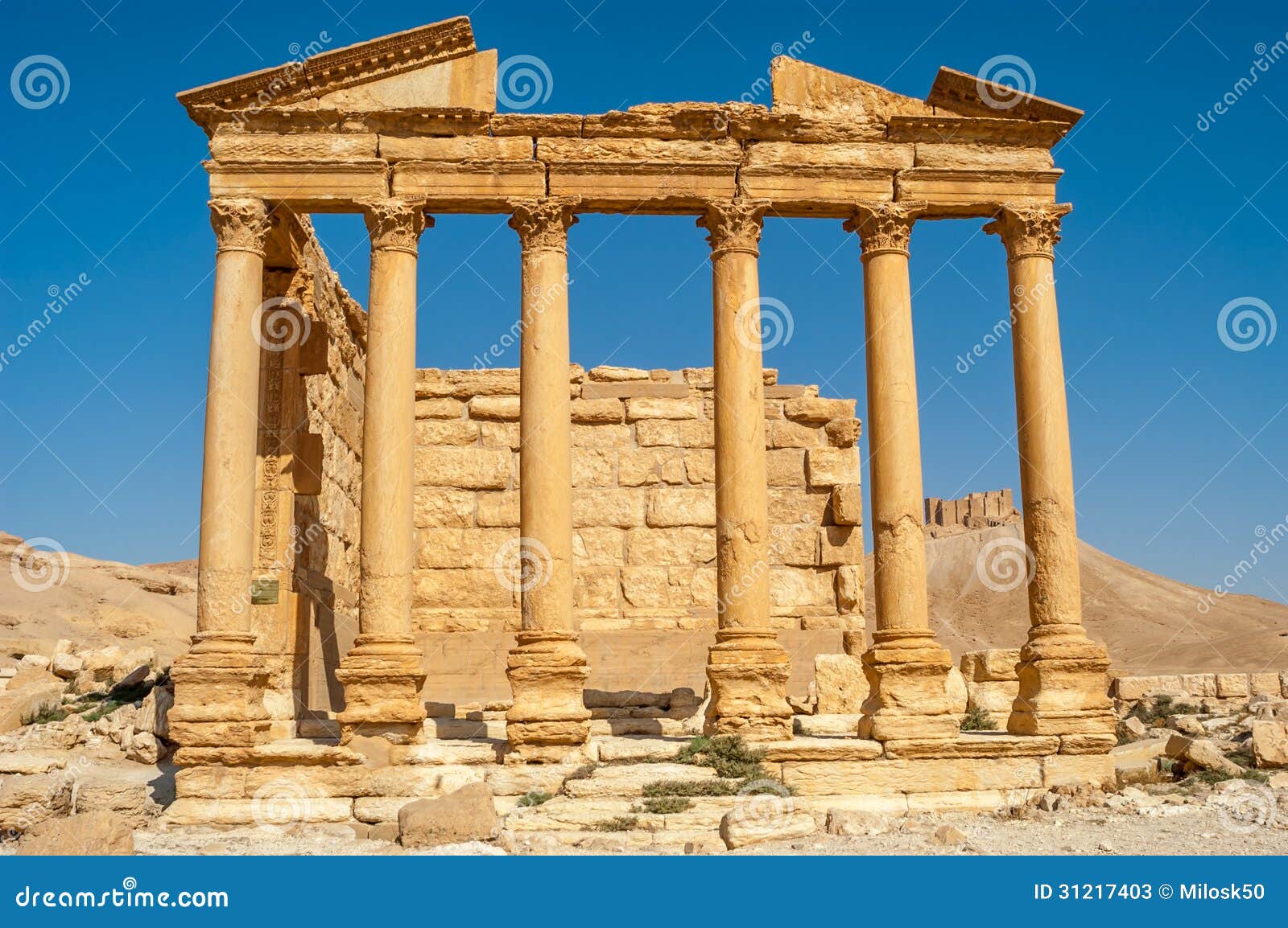 Palmyra Funerary Temple stock image. Image of temple - 31217403