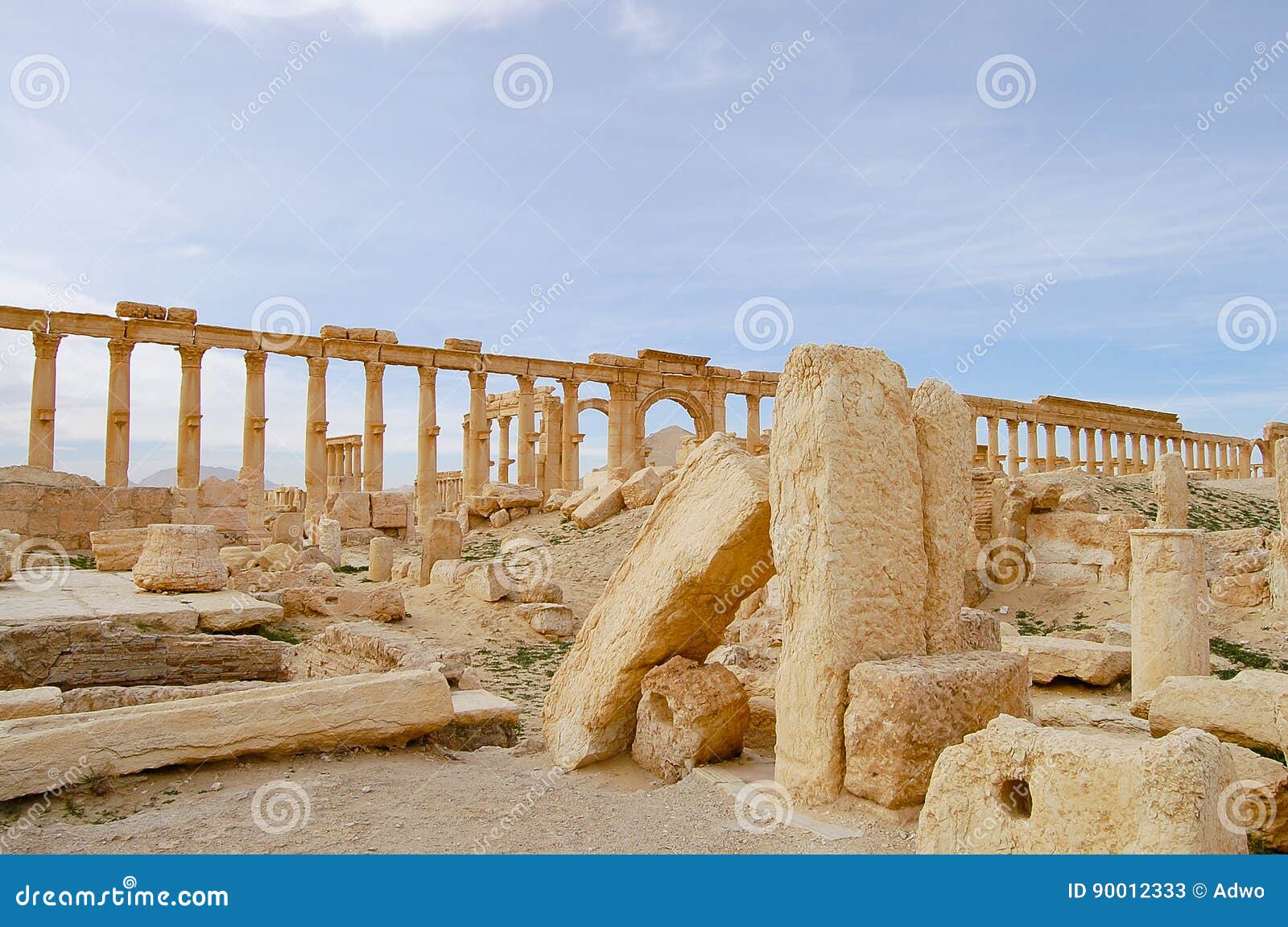 Palmyra Ruins - Syria before Civil War Stock Image - Image of history ...