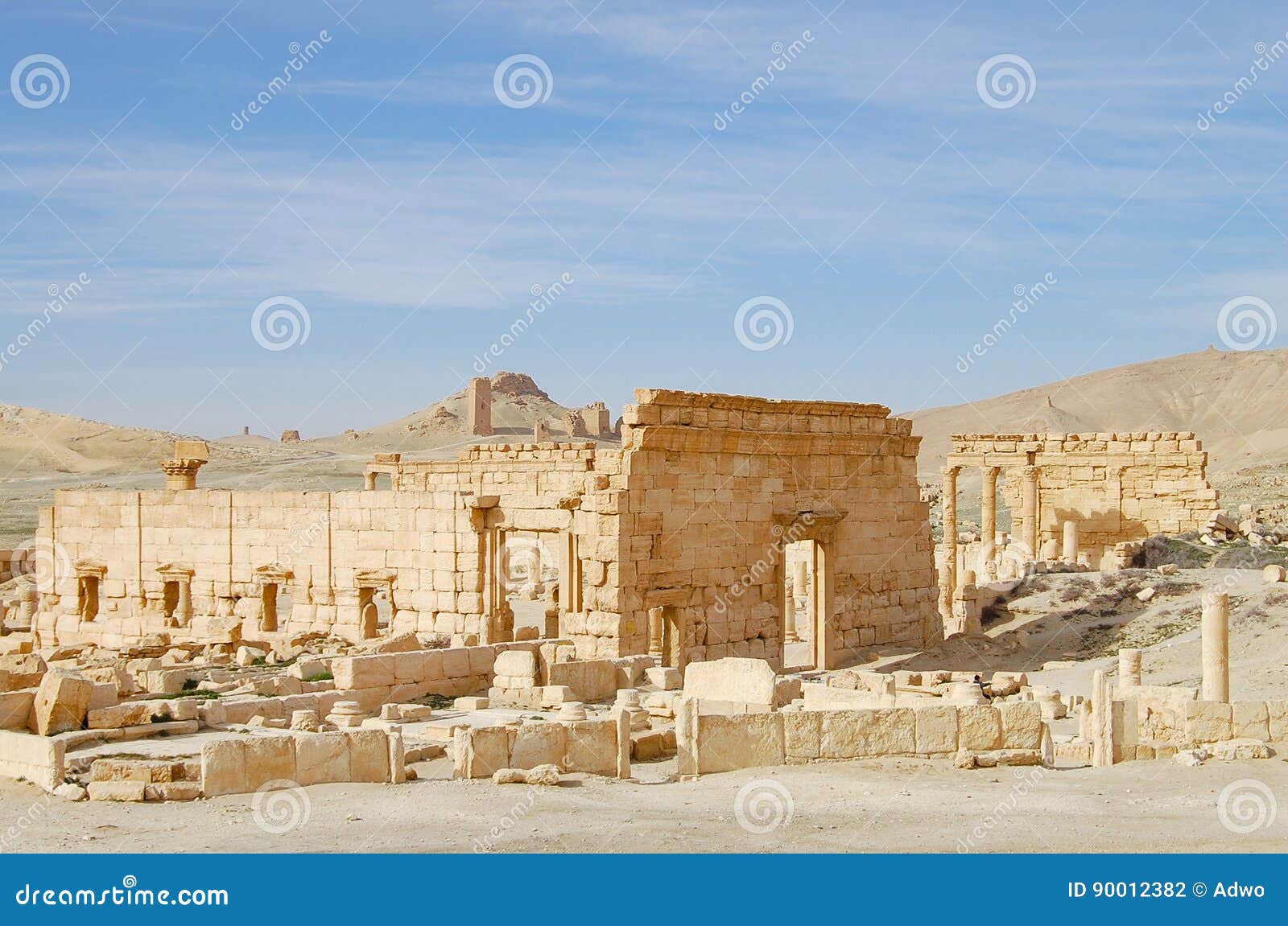 Palmyra Ruins - Syria before Civil War Stock Photo - Image of roman ...