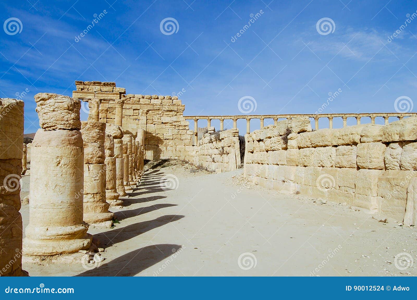 Palmyra Ruins - Syria before Civil War Stock Photo - Image of ruins ...