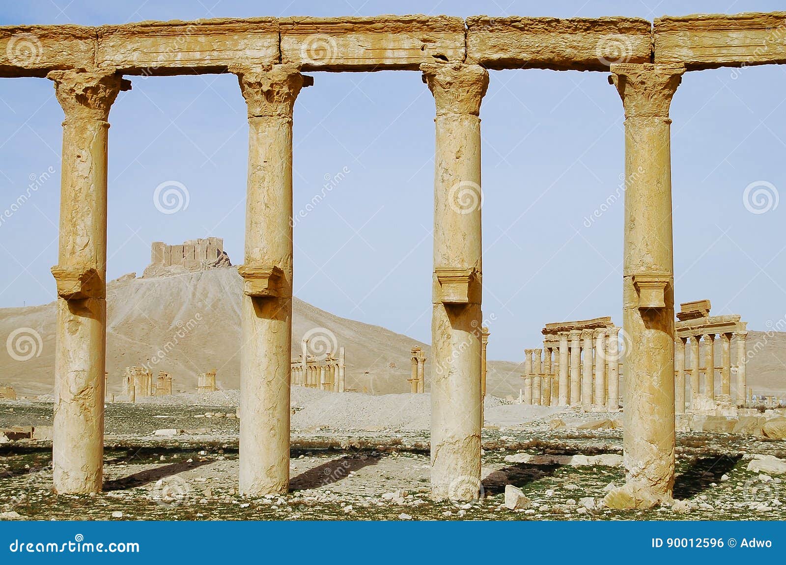 Palmyra Ruins - Syria before Civil War Stock Photo - Image of columns ...