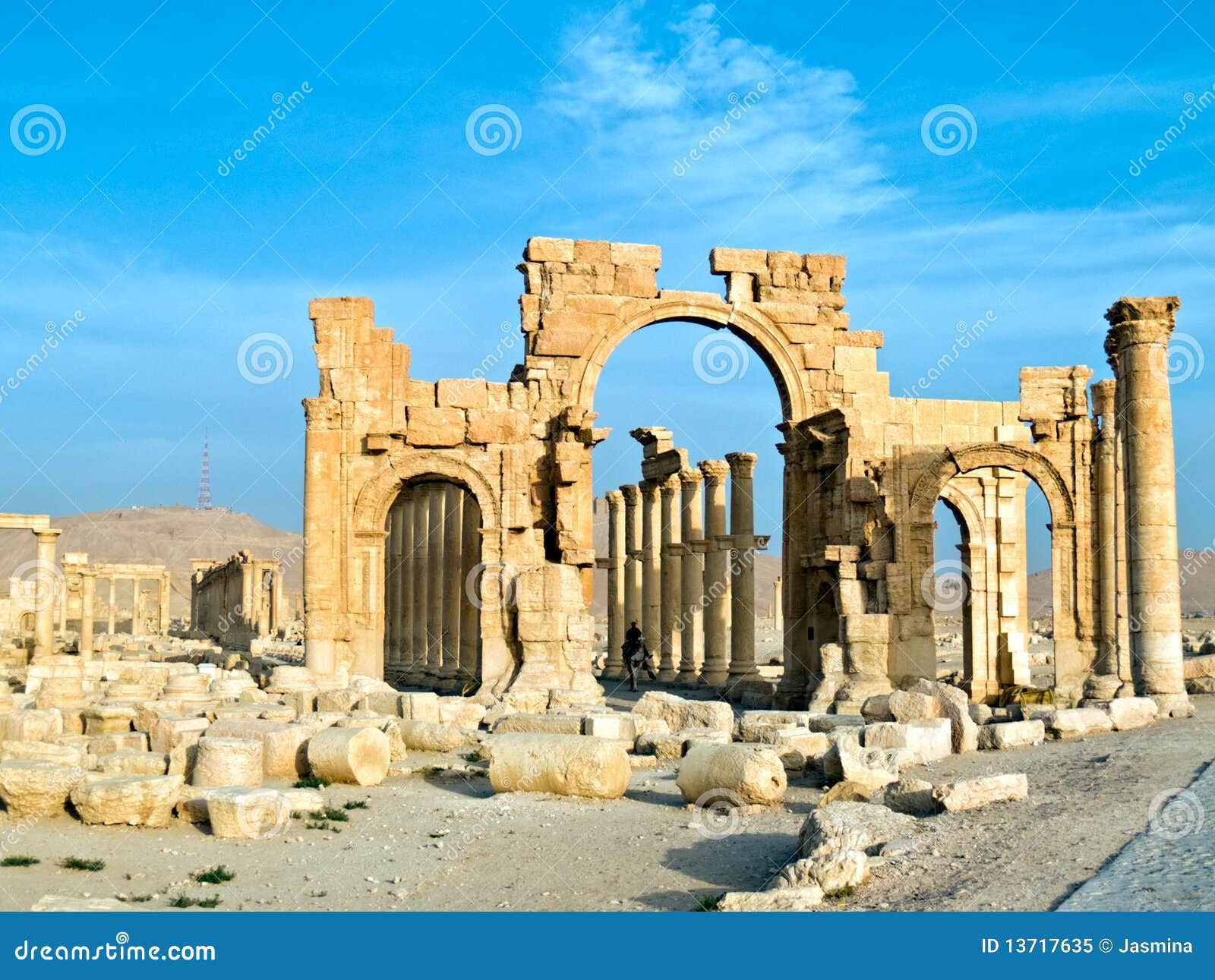 Palmyra Syria stock image. Image of historic, column - 13717635