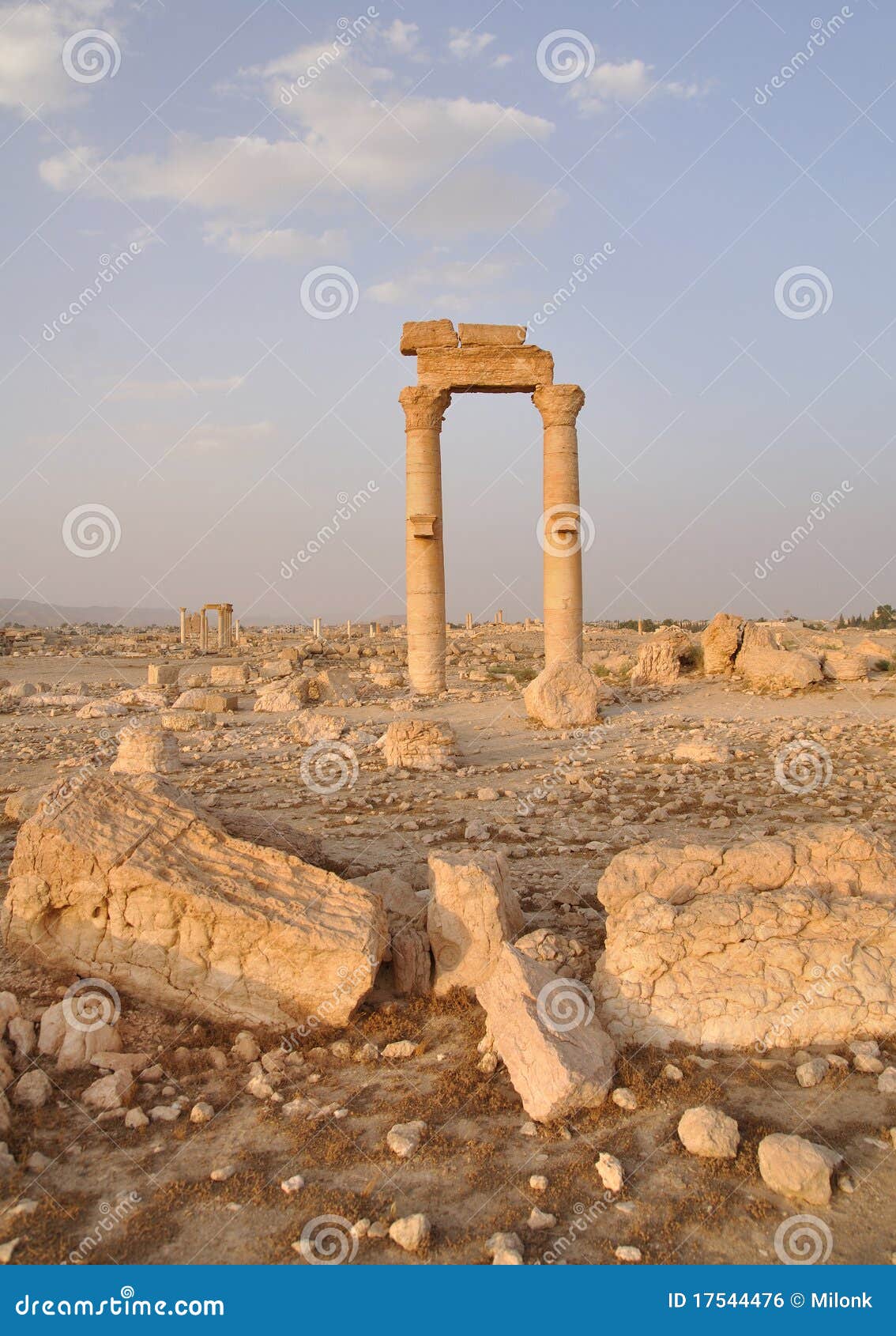Palmyra, Syria stock photo. Image of arch, landmark, panoramic - 17544476
