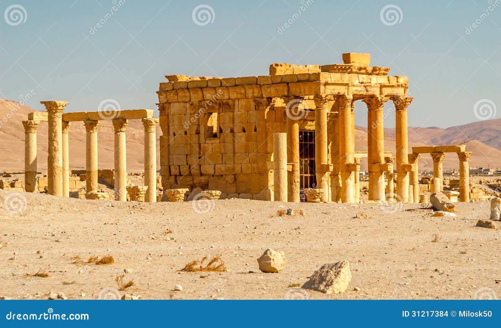 Palmyra Temple Ruins stock photo. Image of syria, archeology - 31217384