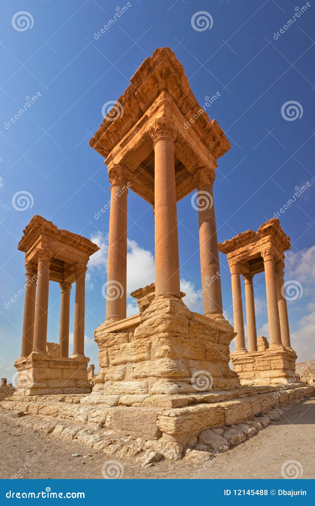 Palmyrasyria tadmor arkivfoto. Bild av palmyra, öken - 12145488