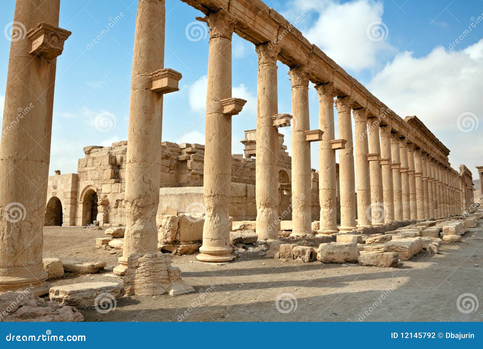 Palmyrasyria tadmor arkivfoto. Bild av kultur, gammal - 12145792