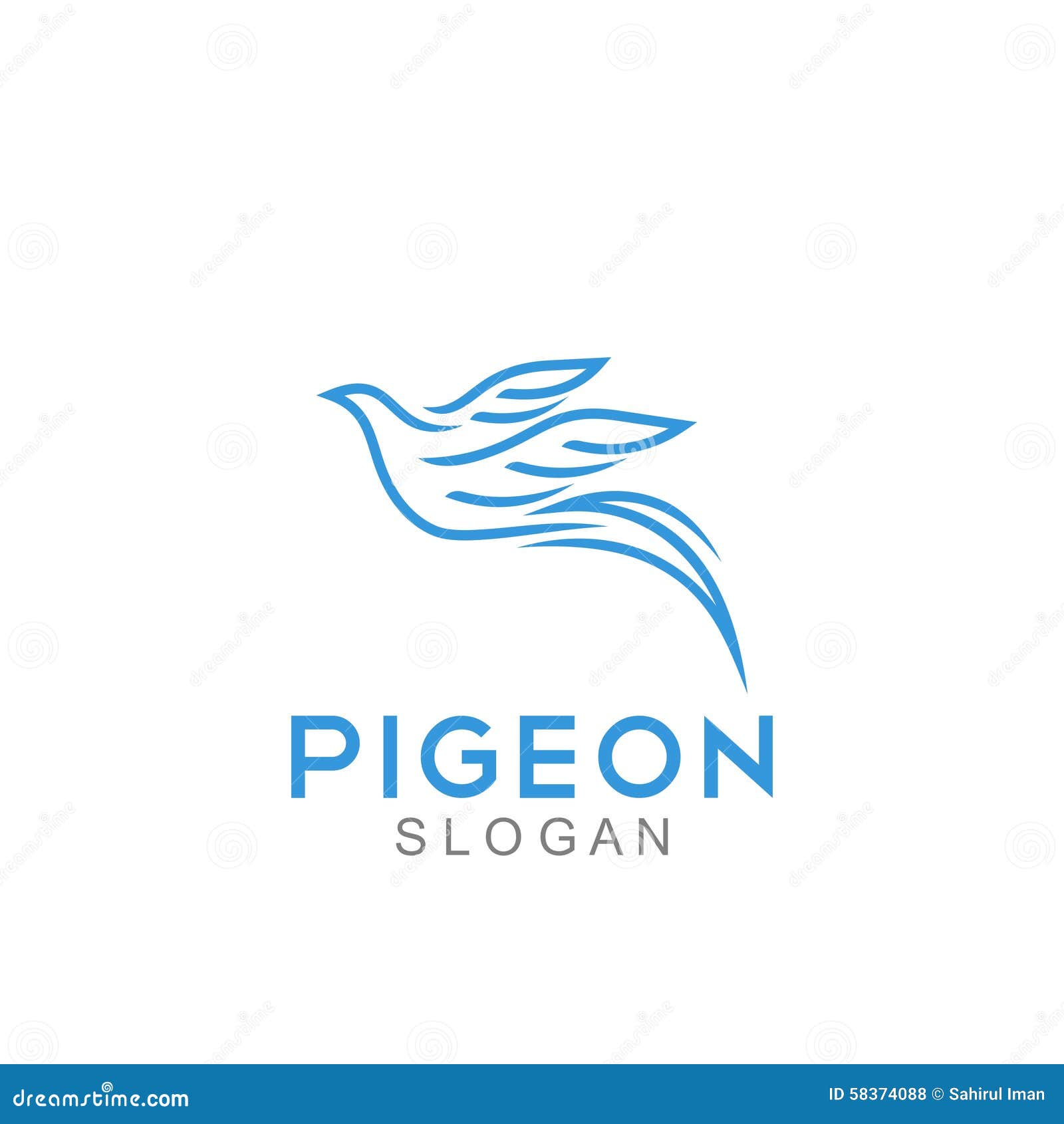 Paloma Logo Template ilustración del vector. Ilustración de iconos ...