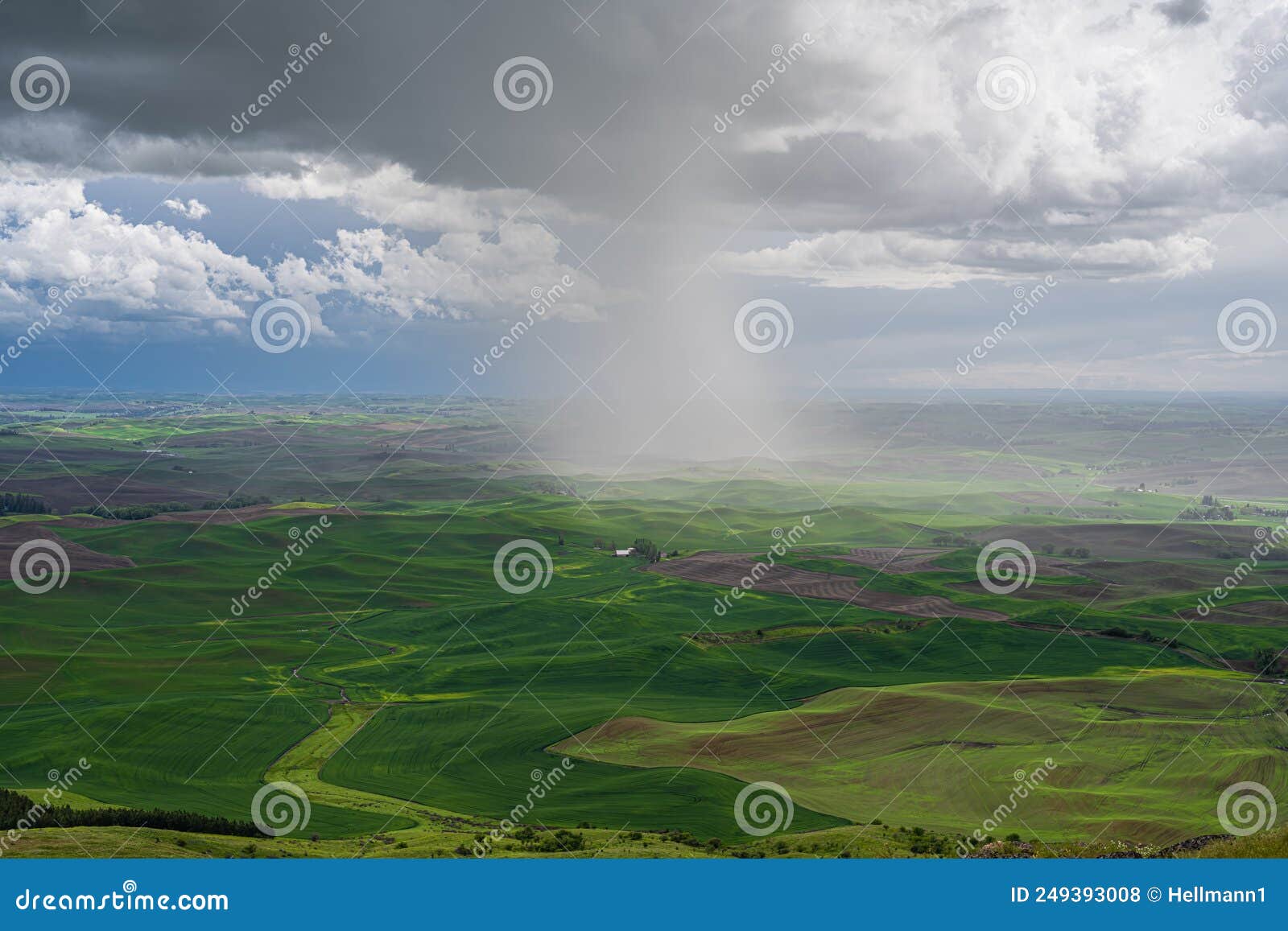 Palouse in Late Spring stock photo. Image of lightning - 249393008