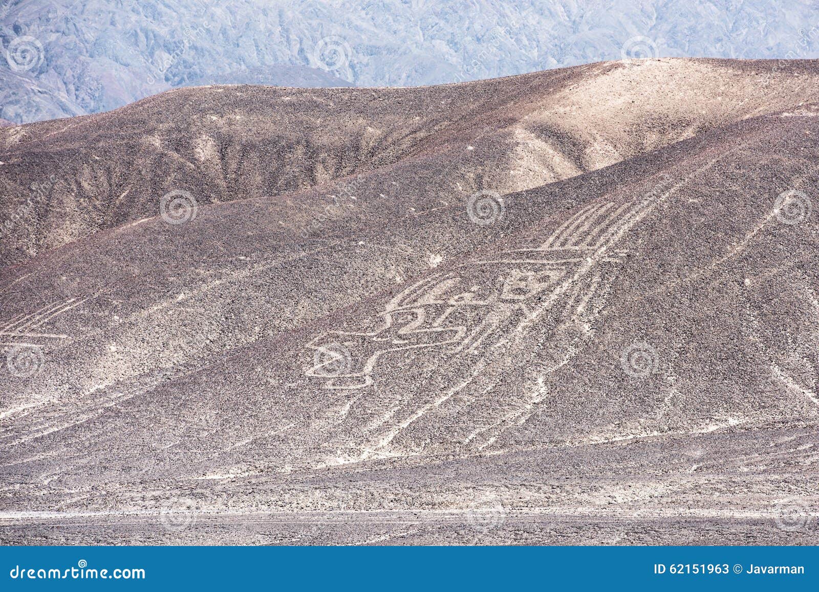Geoglyphs And Lines In The Nazca Desert. Peru Royalty-Free Stock Image ...