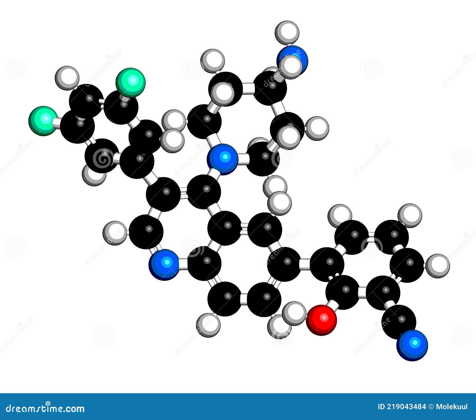 Paltusotine Acromegaly Drug Molecule. 3D Rendering Stock Vector ...