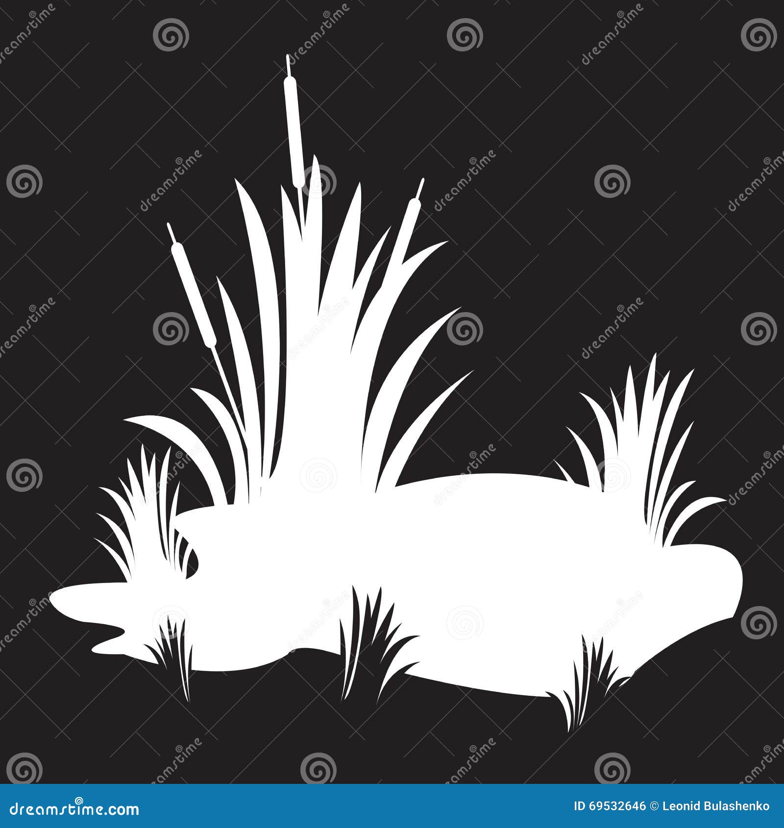 Palude dello stampino illustrazione vettoriale. Illustrazione di canna ...