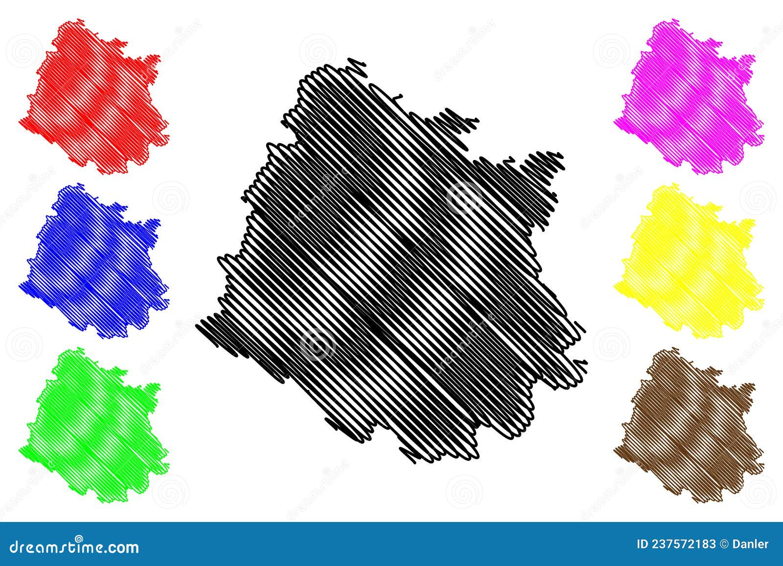 Palwal District Haryana State, Republic of India Map Vector ...