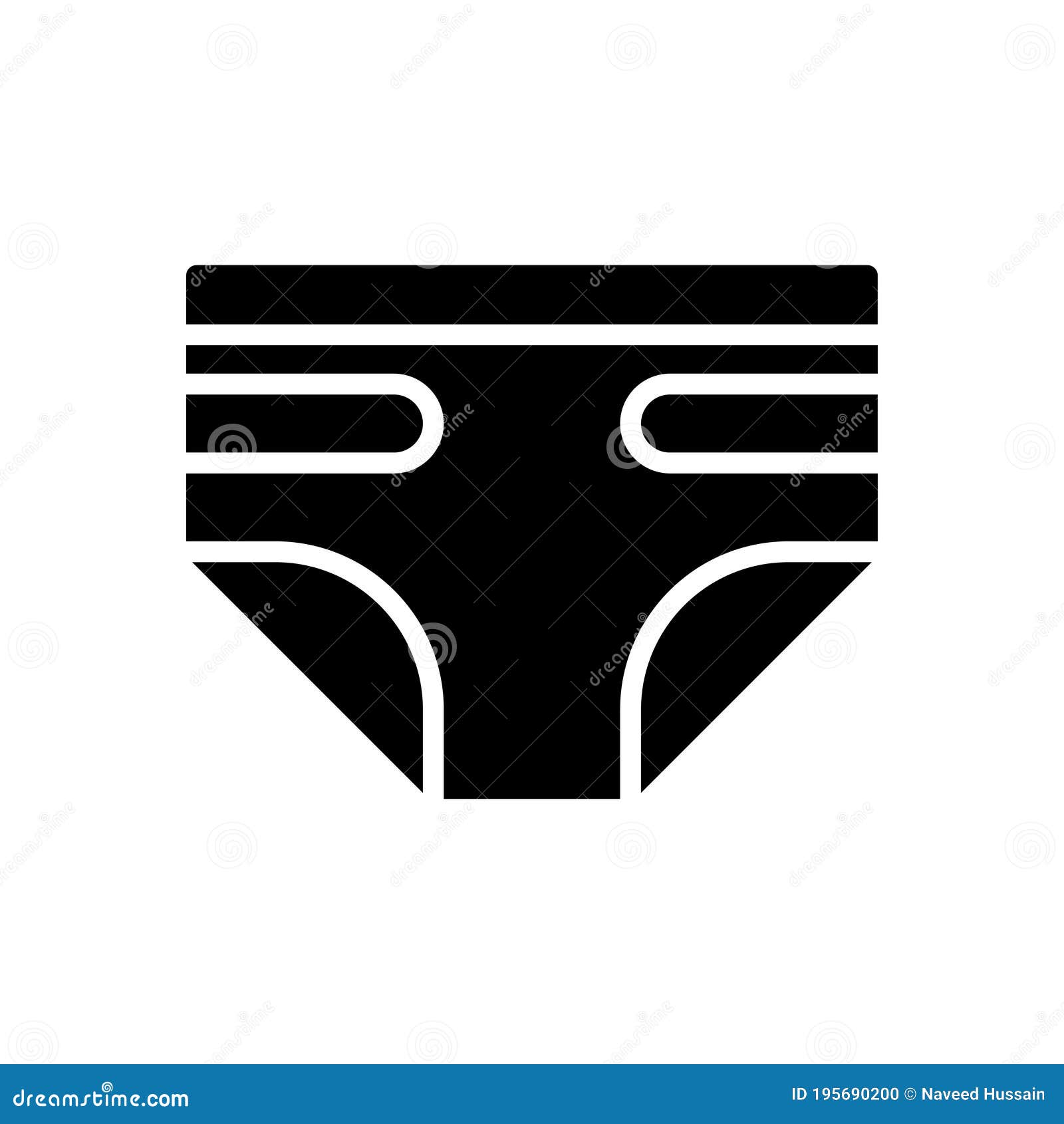 Pamper Vector Glyph Flat Icon Stock Vector - Illustration of cartoon ...