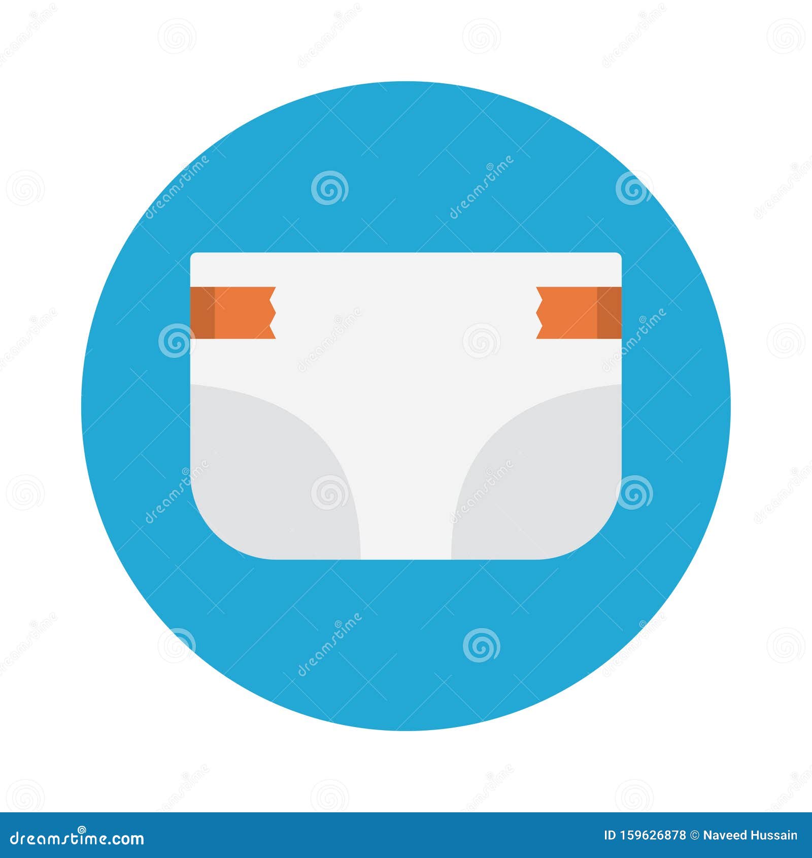 Pampers Reception Vector Flat Icon Stock Vector - Illustration of ...