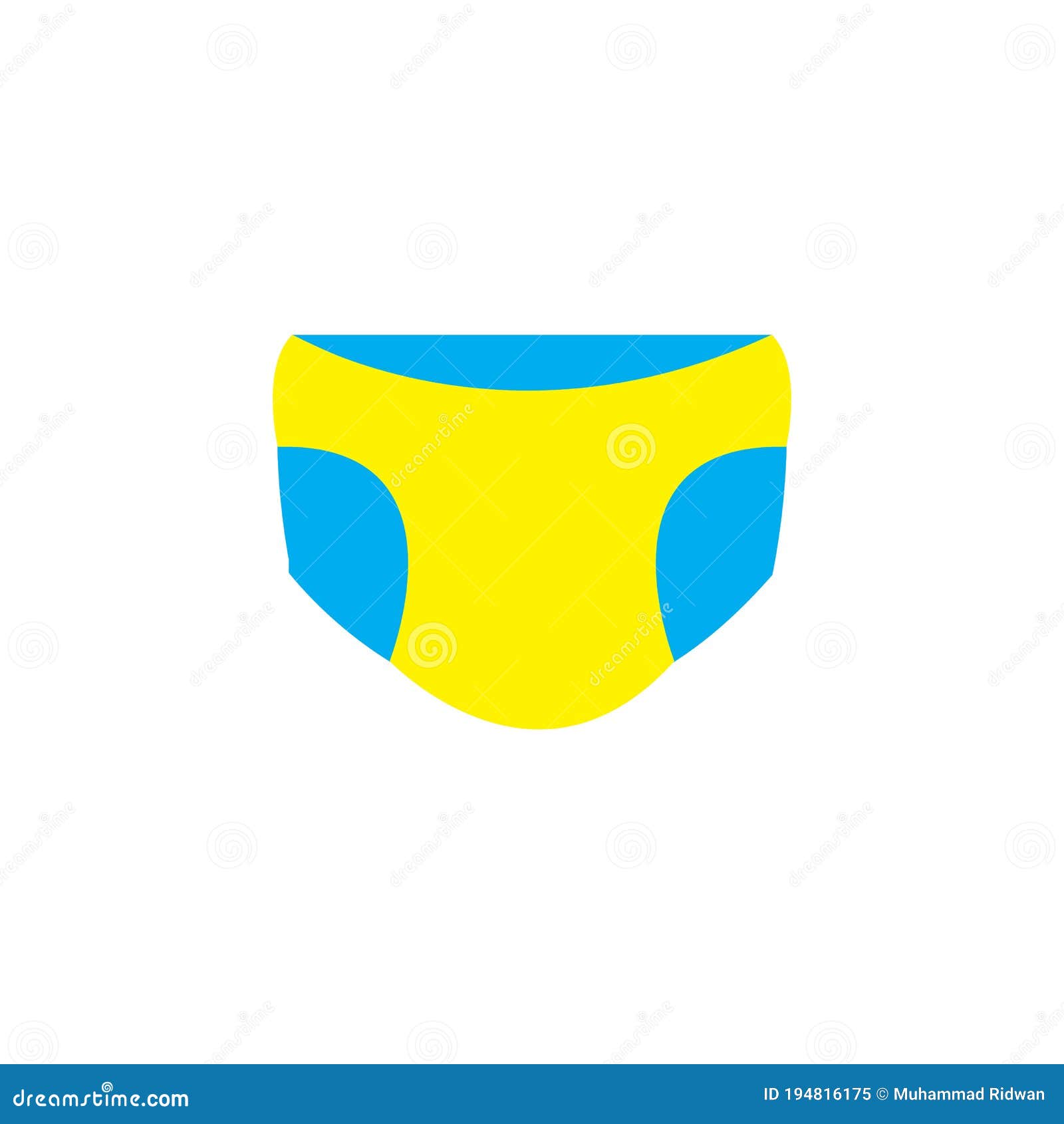 Pampers vector stock vector. Illustration of icon, underwear - 194816175