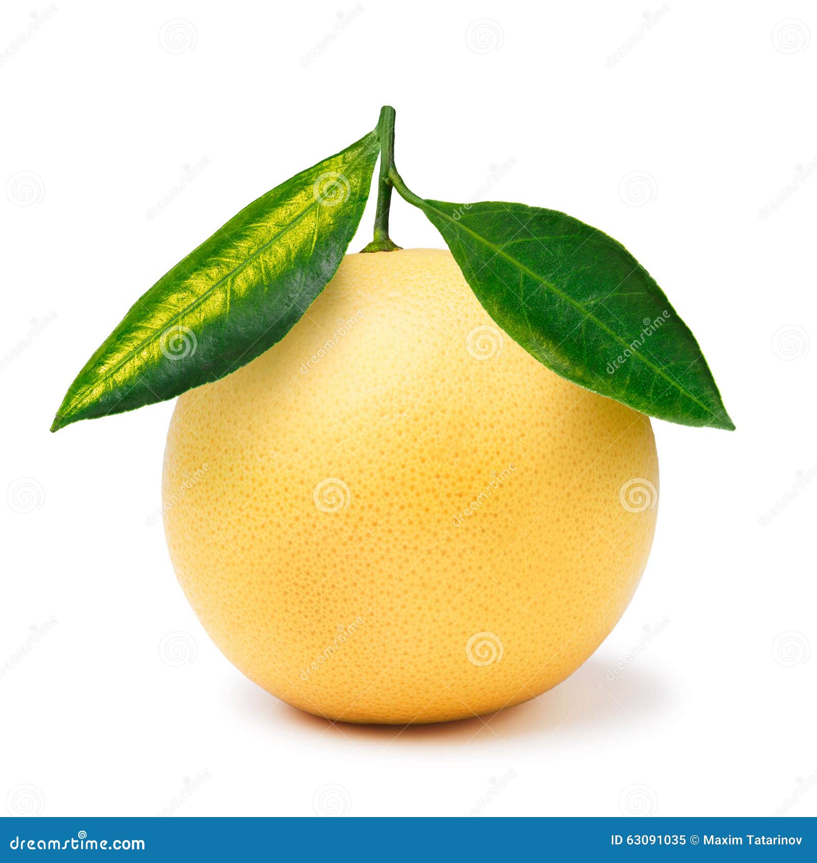 Pamplemousse Jaune D'isolement Image stock - Image du lames, isolement ...