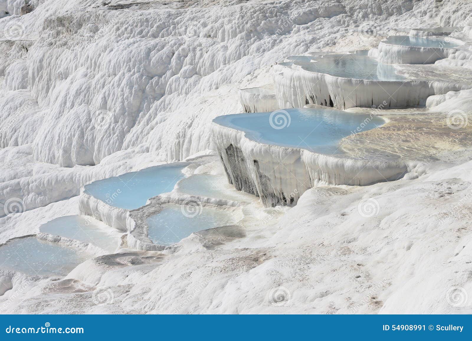 Pamukkale Natural Lakes In Hierapolis Turkey Royalty-Free Stock Photo ...