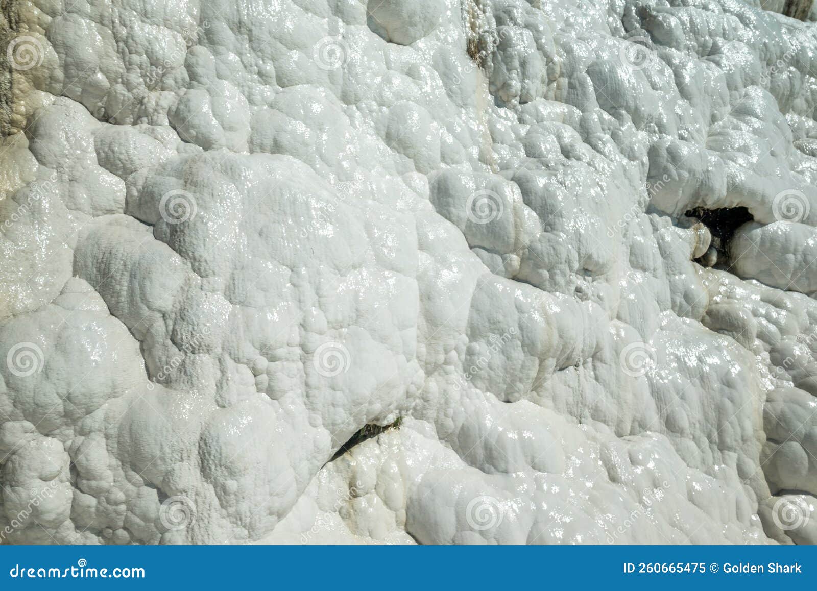Pamukkale, Natural Pool with Blue Water, Turkey Stock Image - Image of ...