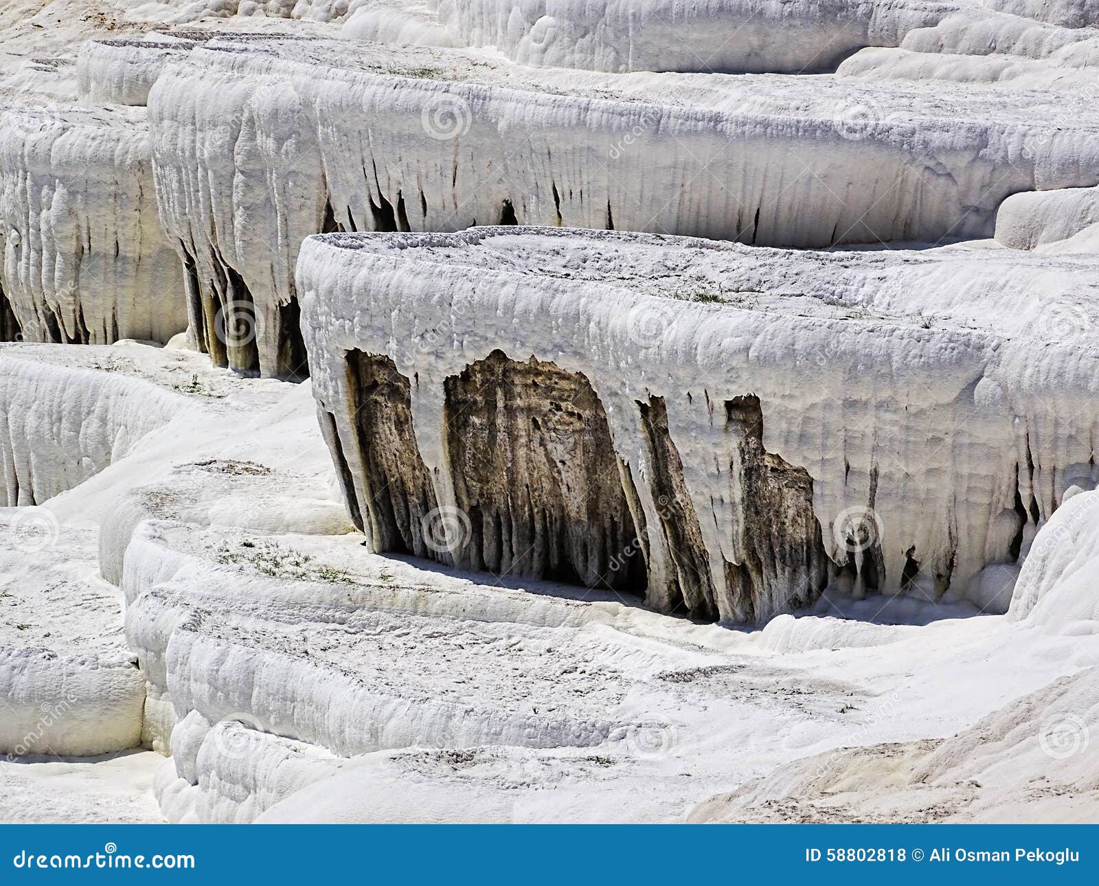 Pamukkale Travertine,Turkey Stock Photo - Image of landmark ...