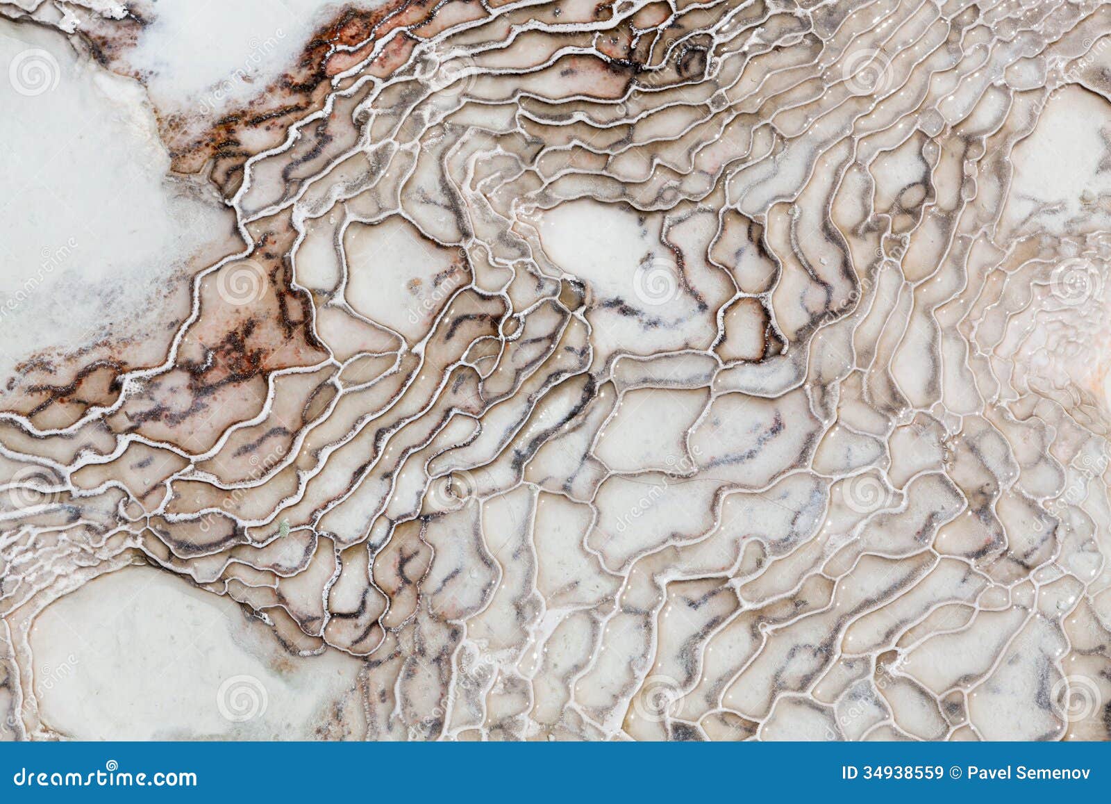 Pamukkale Turkey Iron Minerals Texture Stock Image - Image of pamukkale ...