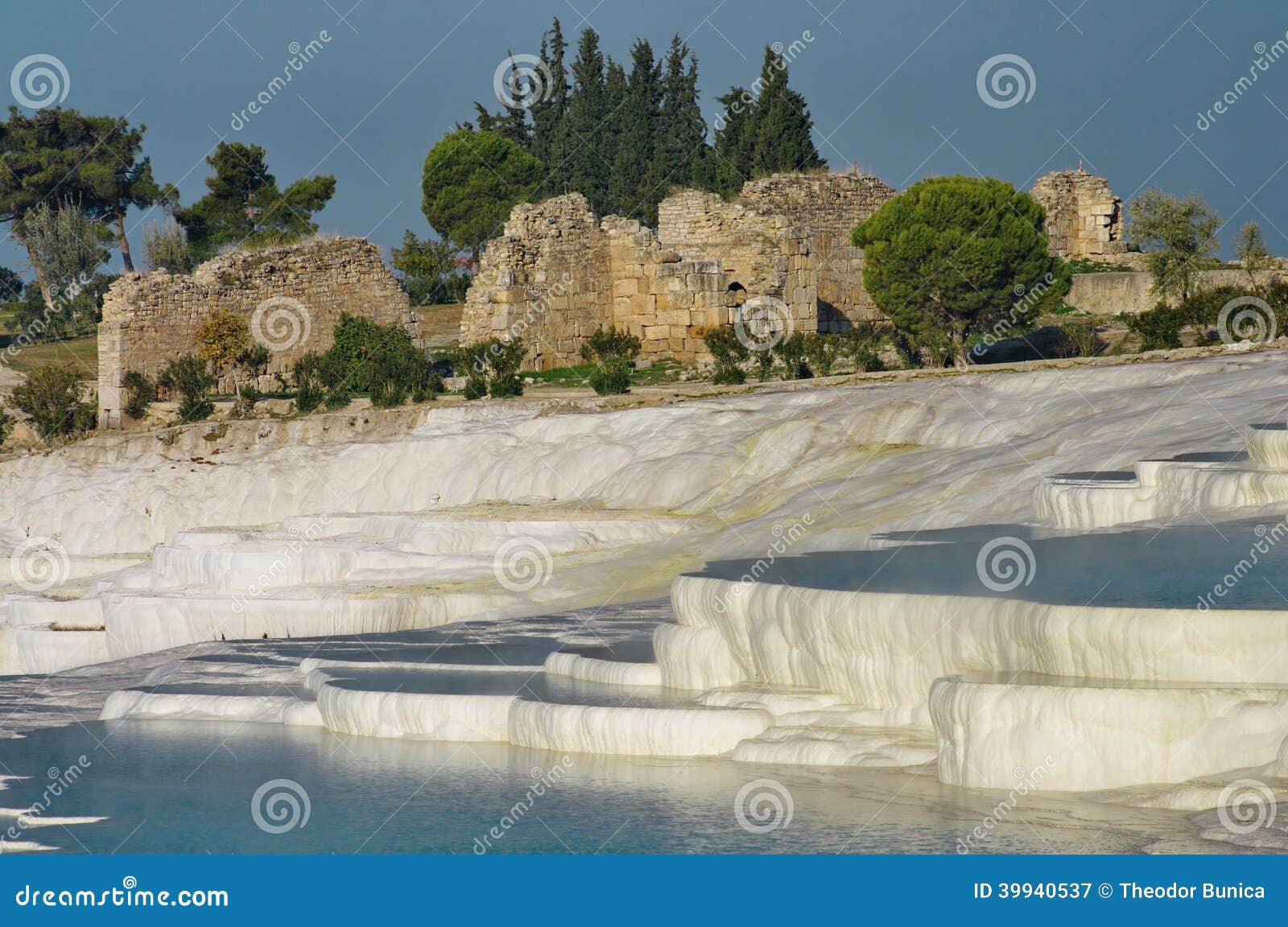 Famous Terraces And Ruins - Pamukkale, Landmark Attraction In Turkey ...